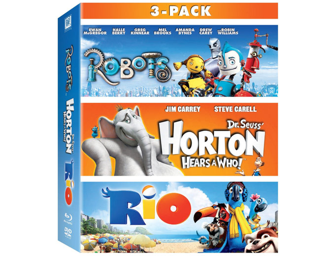 $49 off Robots, Horton Hears a Who, & Rio 3-Movie Blu-ray Collection ...