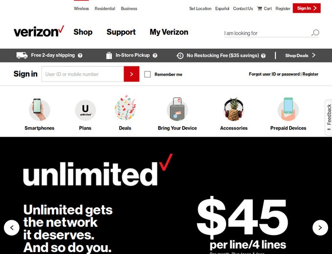 Verizon Wireless Coupons VerizonWireless Promo Codes